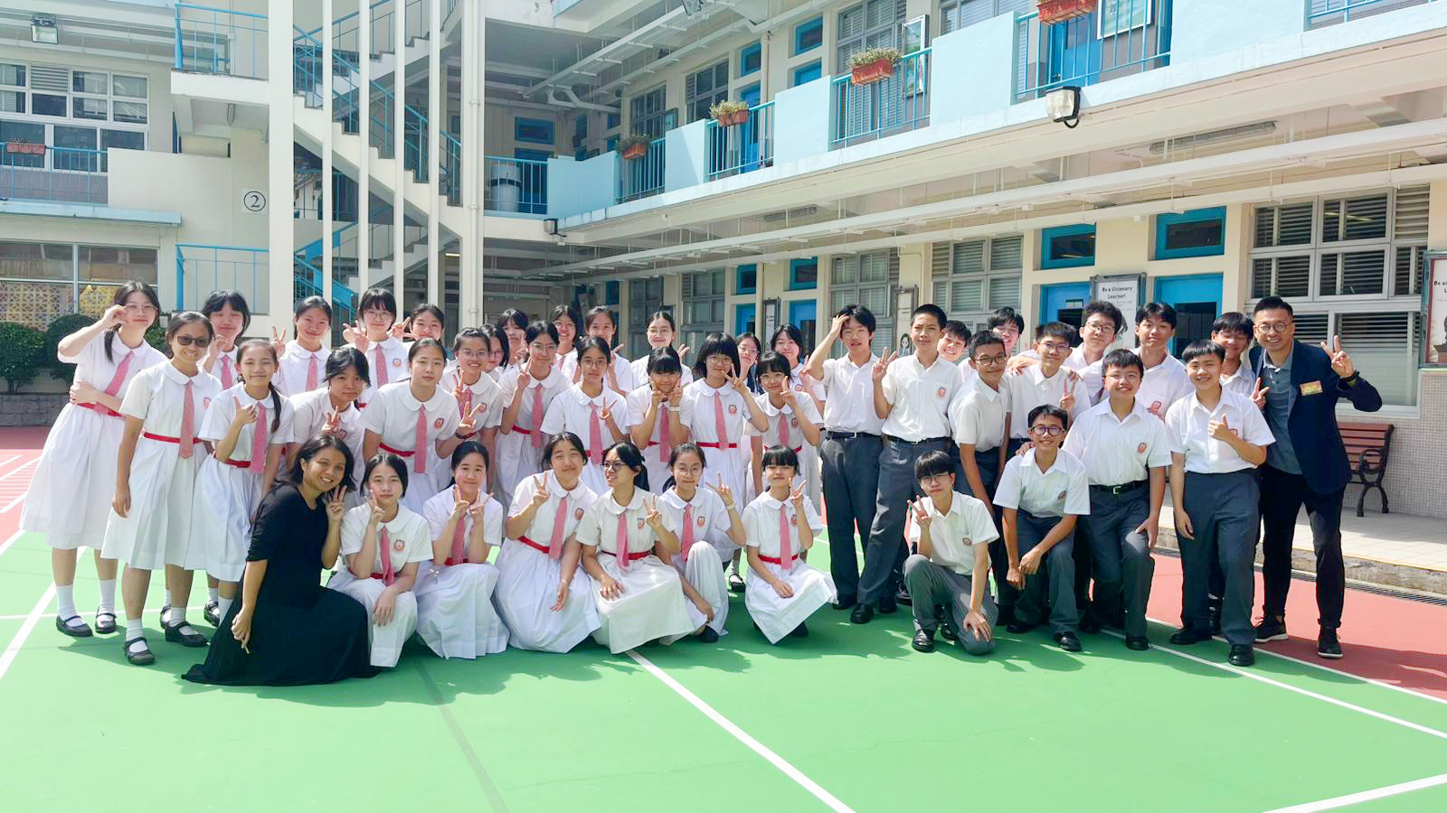 Choir Performance in the Joint School Flag-Raising Ceremony - PLKC
